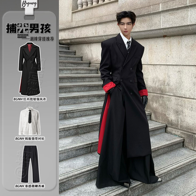原创设计西装套装男高级感长款
