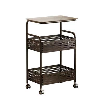 沙发璃边几小化户型可移动钢玻茶几卧室床头柜层多收ULB纳家用