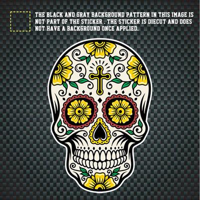 sugar skull decal  糖果骷髅汽车贴纸  CT0005