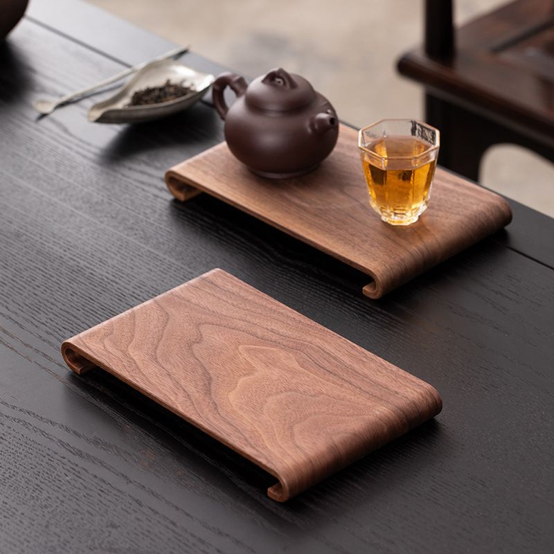 实木胡桃木干泡茶盘泡茶中式整块家用小型简约托盘茶具功夫茶