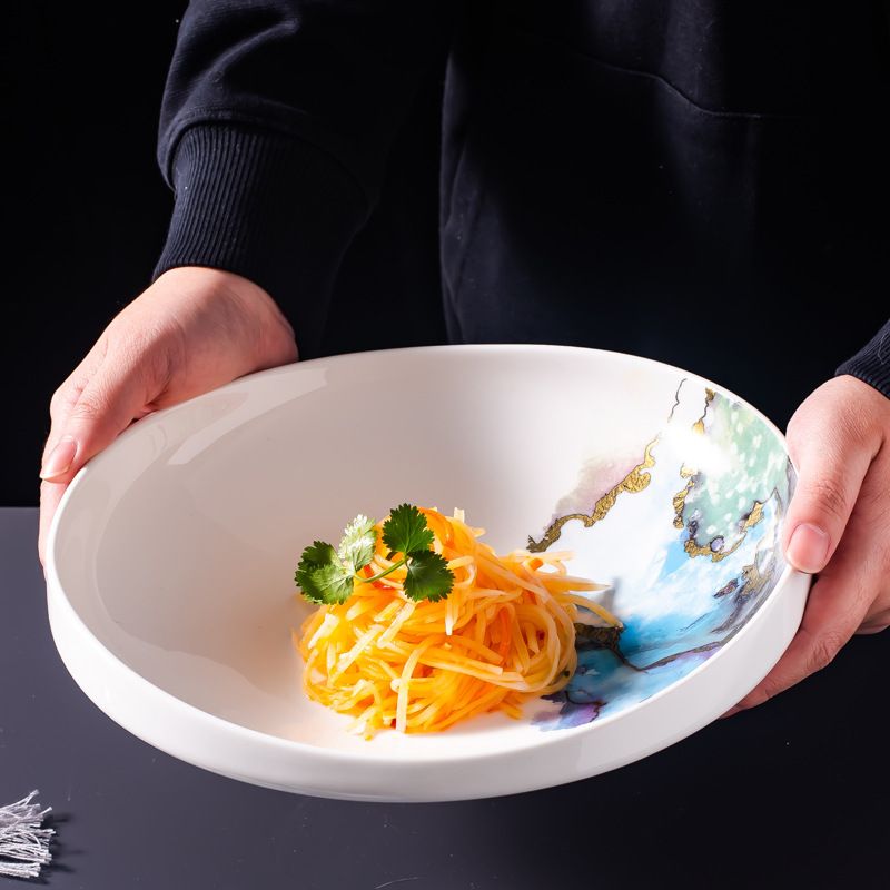 陶瓷异形不规则盘子沙拉窝边盘意面大董碗餐厅会所酒店意境菜餐具
