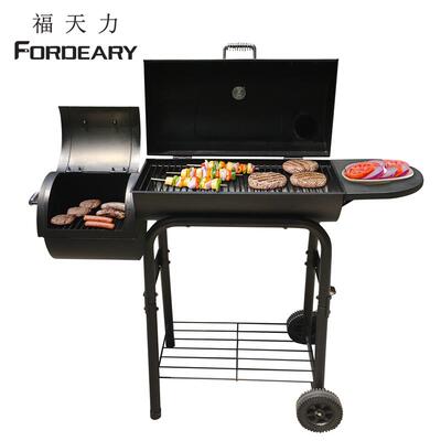 天福力烧烤炉子烧烤架碳烤炉庭院BBQ商用外家用木户1570T炭薰炉烟