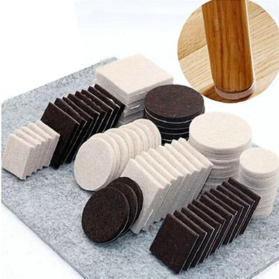 速发258pc椅子自粘盒脚垫地板家具椅子静音磨耐防滑桌角桌装保护