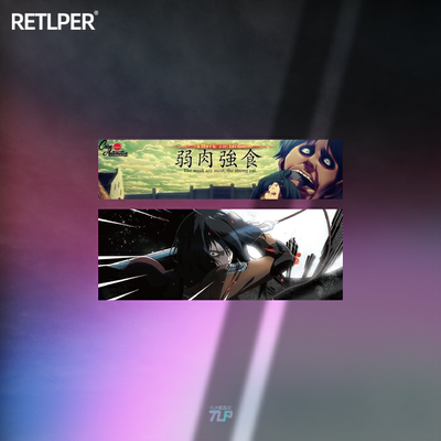 反光车贴进击的巨人撃TLP三笠