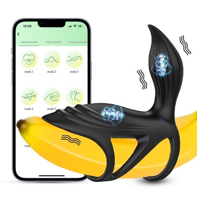 Cock Ring Penis Ring Vibrator Delay Sex Toys for Men Couple
