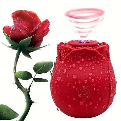 Rose Shape Vagina Sucking Vibrator Intimate Good Nipple