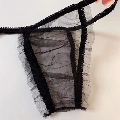 Sheer Thong Tanga UnderwearInUltra Thin Mesh Fabric for Siss