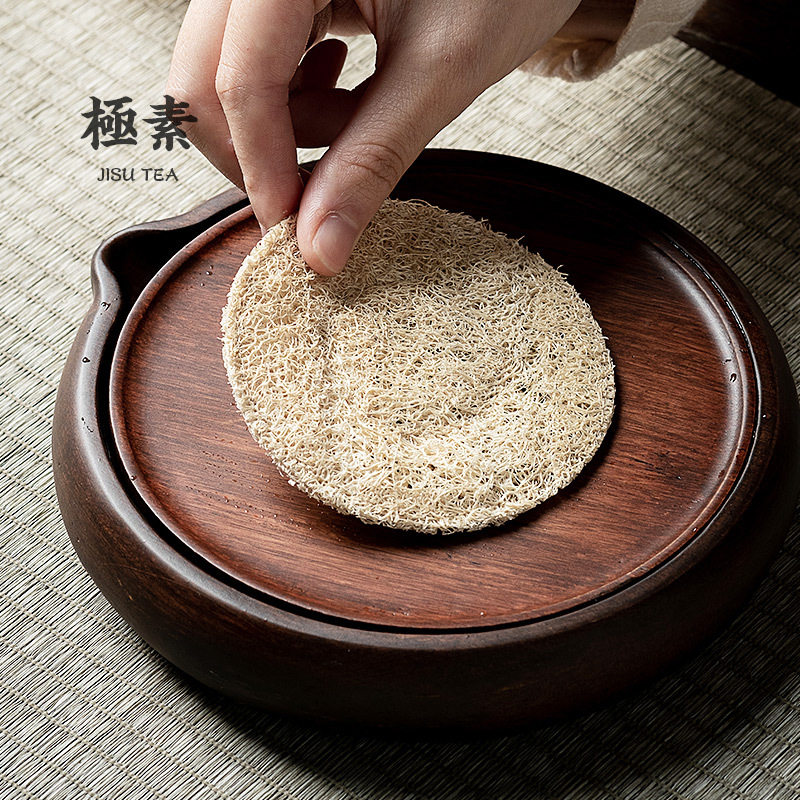 丝瓜络茶垫杯垫杯托手工功夫茶具茶杯隔热茶托茶道配件日式茶碟子