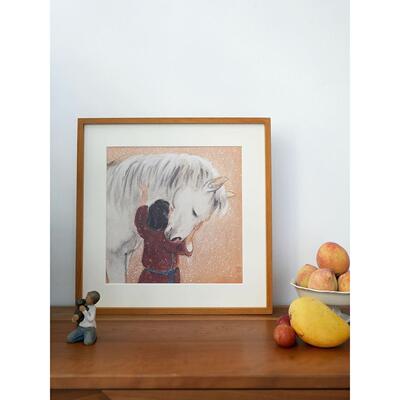 一中BPR二山 雪 皇小原创水墨新马式书房玄关客厅卧小室装饰画挂