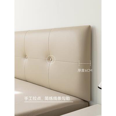态皮薄款床头靠垫免软打理榻榻米墙无围防撞床头包床靠背垫生OLS