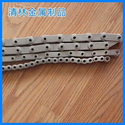 C2062C2082双节距空心输送链条工业滚子传动链大滚珠定制链条