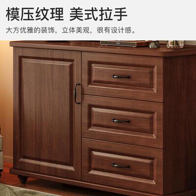美斗柜卧室收纳柜斗子靠墙五式间柜房置物柜ZFG客厅复古储物柜五