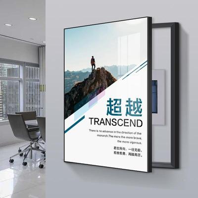 公司办室文化装饰画企业遮会议团队励志语墙标面DBX-企业画电表箱