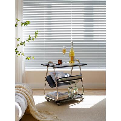 北欧覆古几实木发置边几可移动小推车茶家用物827架沙床头角几