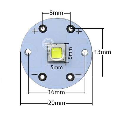 科锐CREE XML2 T6U2灯珠10W强光5050探照钓鱼头灯手提灯光源