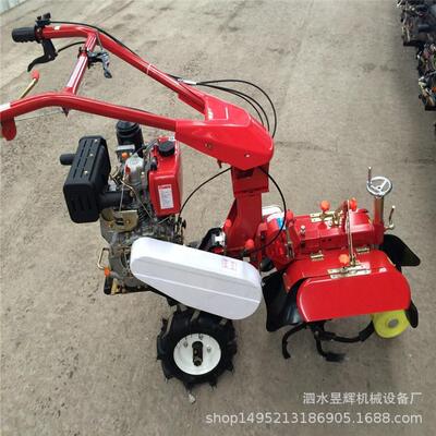 自走农用田COP园管式机果园大棚小型微耕垄犁地机起培理土开沟机