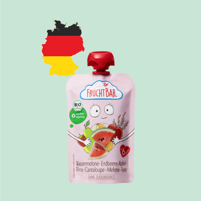 德国代购【全场300包邮】fruchtbar福乐蓓6个月+有机水果大米果泥