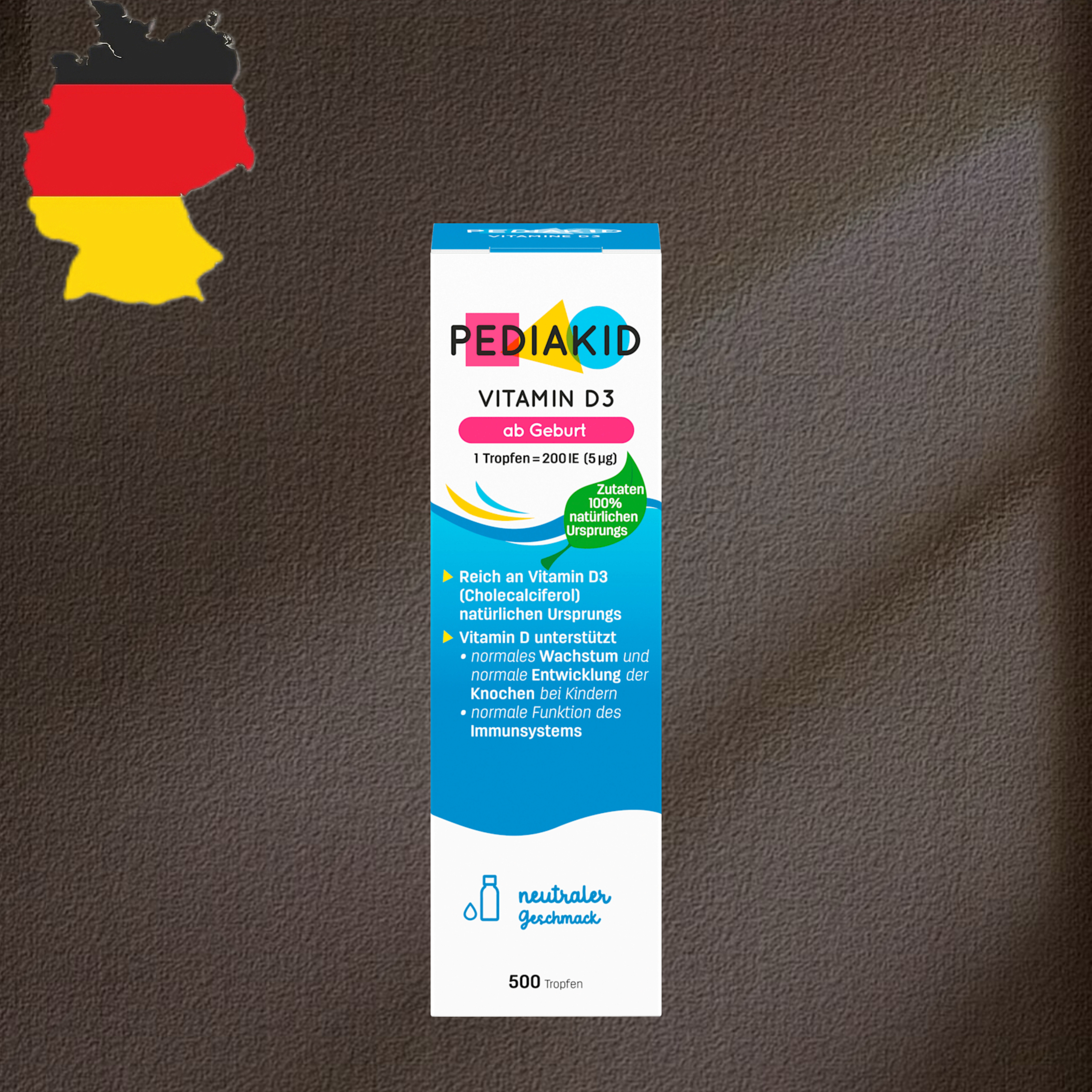 德国代购【全场满300包邮】PEDIAKID维生素D3滴剂20ml
