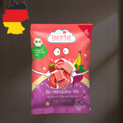 德国代购【全场满300包邮】FruchtBar有机混合果脆12g