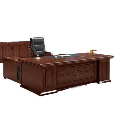 办公桌老桌总裁板桌经理桌事长大班台单人办75401公桌椅组合董家