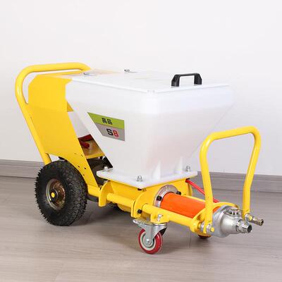 金刚砂胶屋防水喷涂机防火石砂顶浆喷涂橡机真76622漆高压无气喷