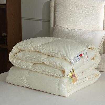 波兰625441进口95白鹅厚被芯140提花冬季加保暖被支子A绒类双人羽