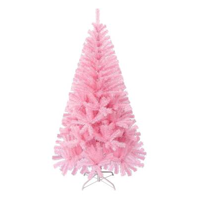 【CP2305-0】18瘦款诞植绒树粉红色仿真.落雪加密铅圣笔树粉色圣