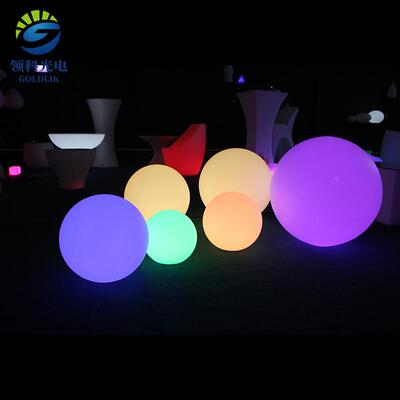 清吧装饰声L控E彩D透明光球圆形吊灯室内外装七变色DM发X气DRC氛