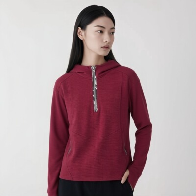 柯罗芭春秋专柜同款女连帽卫衣