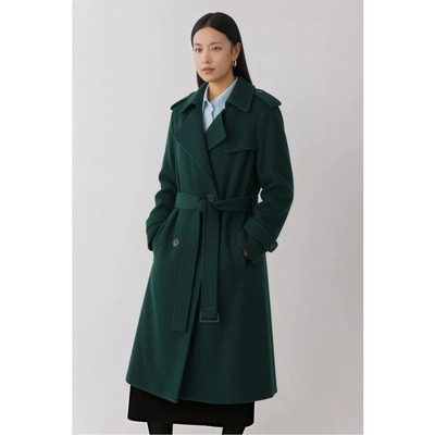 柯利亚诺冬季专柜同款绿色大衣  FY3987B ￥4290