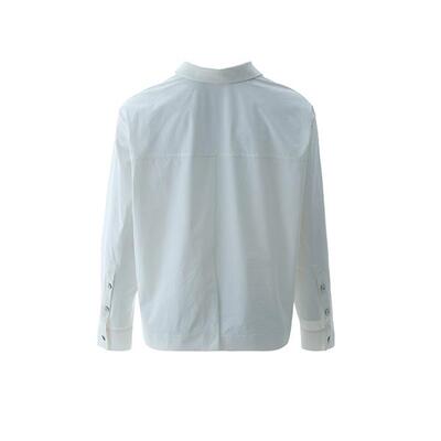 柯利亚诺春秋专柜同款冷霜白短款H型衬衫  CW4210(UN) ￥3880