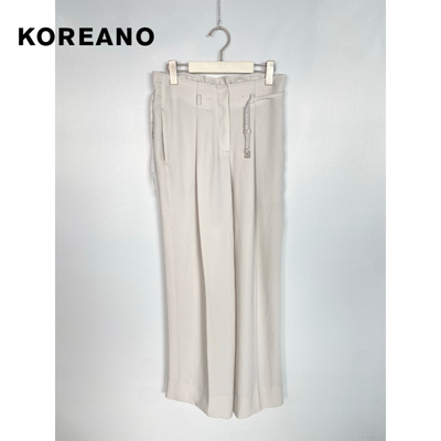 柯利亚诺夏季专柜同款经典灰驼色直筒裤  KW4835 ￥2280