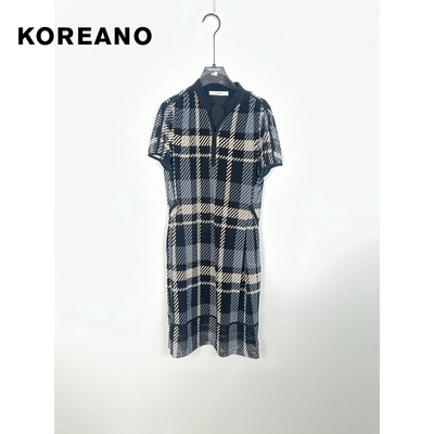 柯利亚诺夏季专柜同款茧型格子连衣裙  LT0052(UNL)C ￥4280