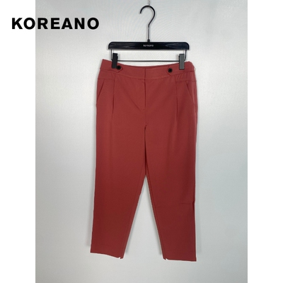 柯利亚诺夏季专柜同款干玫瑰色简约西裤  KW0057 ￥2880