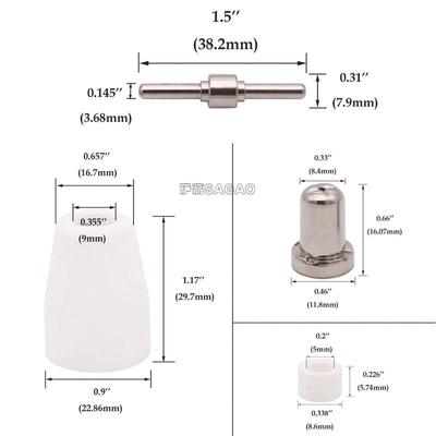 PT31温州40A等离4子切5割配件LG0保电极喷嘴护罩SKP分流器5PCS