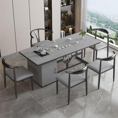 岩板茶桌椅高组合家RTW用端茶台现公代简约轻奢办壶室茶几桌烧水