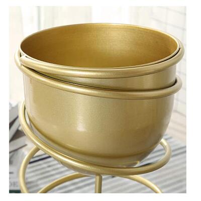 属植物旋架，家用客螺厅创意两件套花盆架68705，阳台/金花落地花