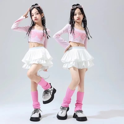 速发秀爵士舞蹈服装嘻哈街舞孩儿啦啦队hiphop套装模特走少表演出