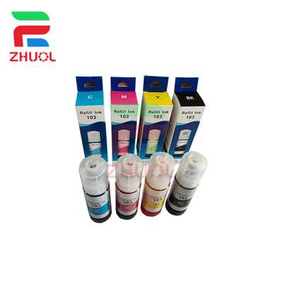 适用爱普生103墨水L3151 L5190染料墨水四色套装70ml