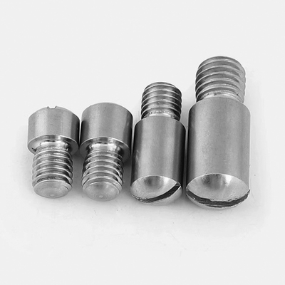 304不锈钢一字开槽无头台阶螺钉GB831一字槽轴位螺纹销钉M2M3-M10