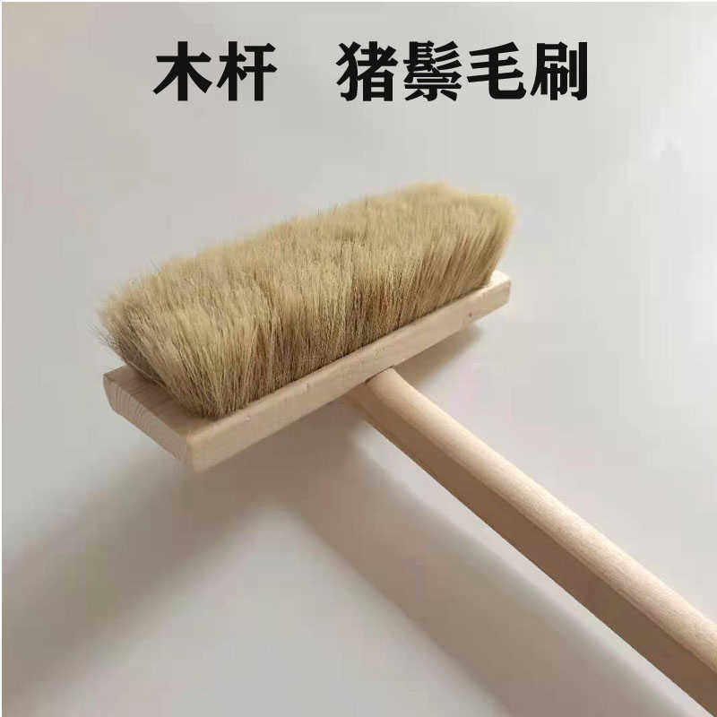 软毛除雪刷汽车除尘刷木杆猪鬃毛刷轮毂刷子洗车刷擦车长杆扫雪刷