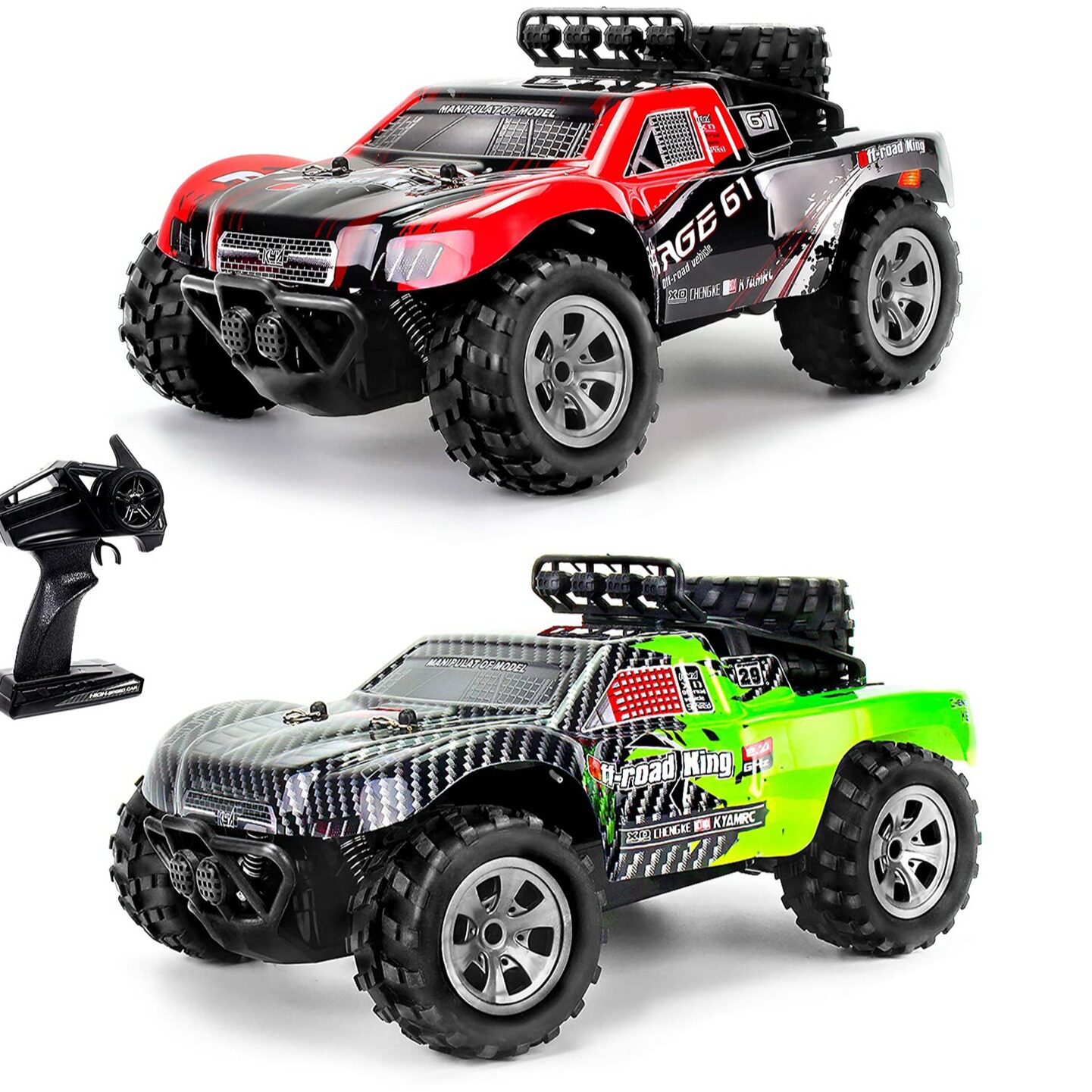 KYAMRC 大脚越野车 1:18遥控短卡皮卡车 儿童遥控车玩具厂家直销