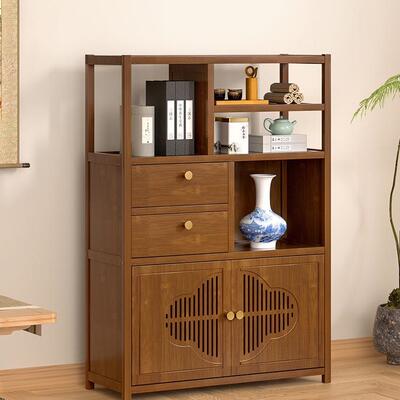 置物架边靠几客物厅墙具TRH茶水柜博古架收纳储物柜茶子茶具收纳