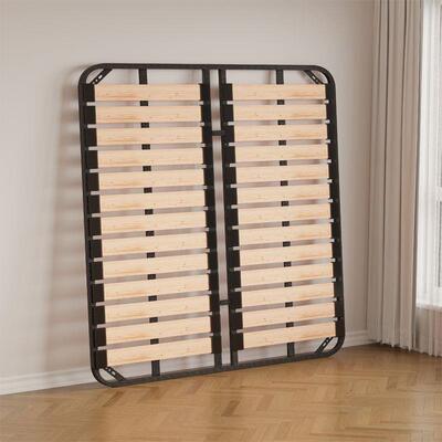 排骨床架榻榻米加密加厚静音床板架龙实木骨架支架架可UCZ折叠工