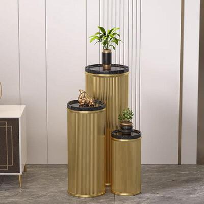 新中式花玄架室内花客厅关铁艺花架简约现大理石架子84401客厅代