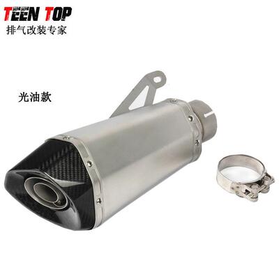 摩托S1000RR/RK8K9GSX600750天蝎碳纤维锥形排气管改装消声器