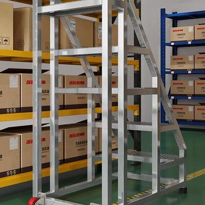 工梯子移业踏动货梯仓库超市攀爬台阶板步GCS台阶货梯脚踏台梯阶