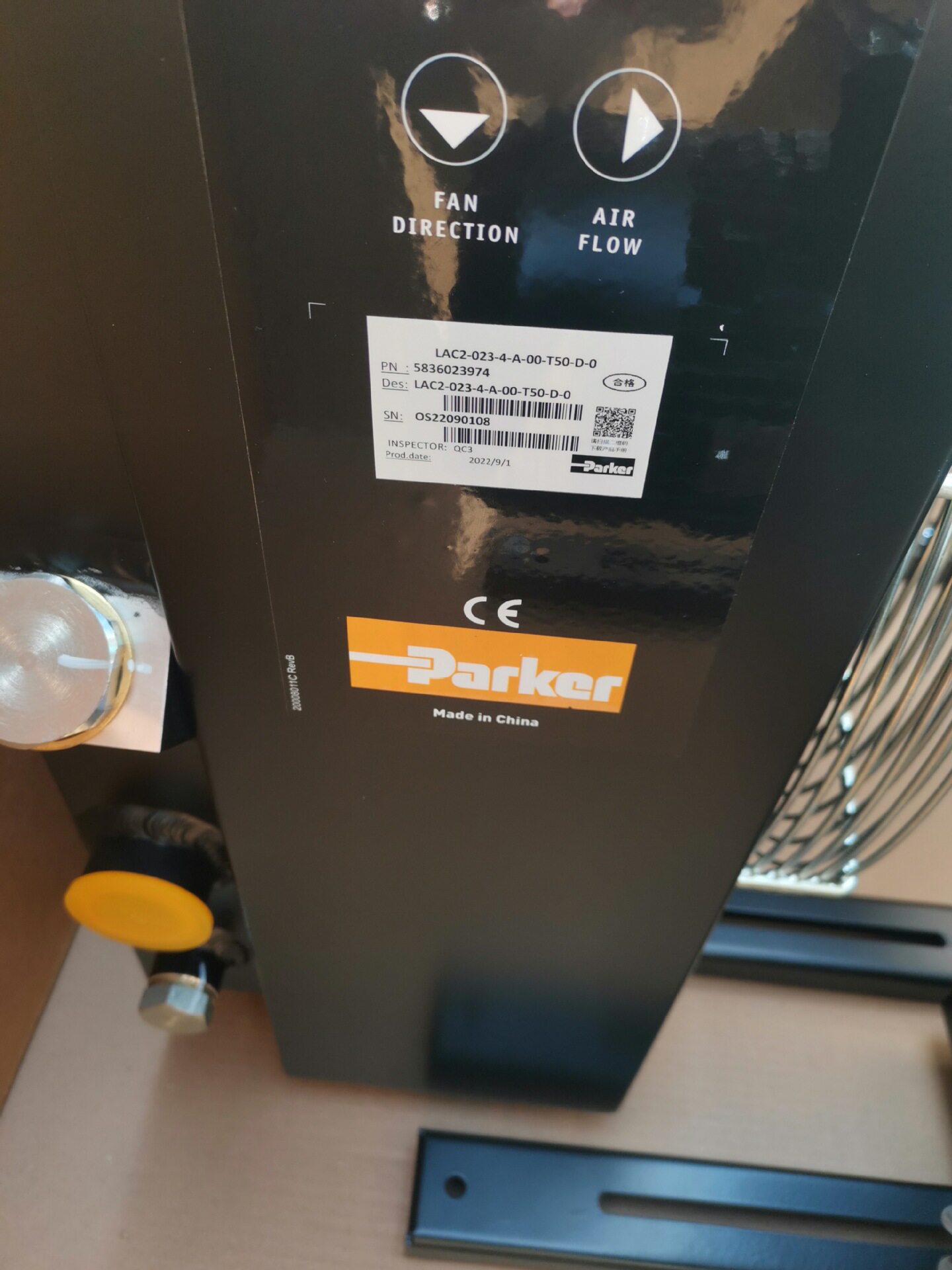 LAC2-023-4-A-00-T50-D-0    parker冷却器其他液压元件