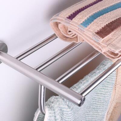 304不锈巾钢挂件毛架镜光程拉丝酒店工61215A直供毛巾架