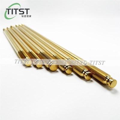 TITST钛斯特TC4钛合金机车前轮芯中轴M12*300/340/UM 15*330